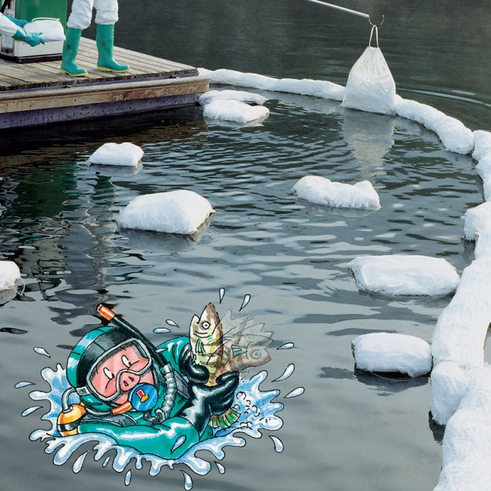 Oil Absorbent Boom - Buy oil absorbent boom Product on Henan Lihuayuan ...